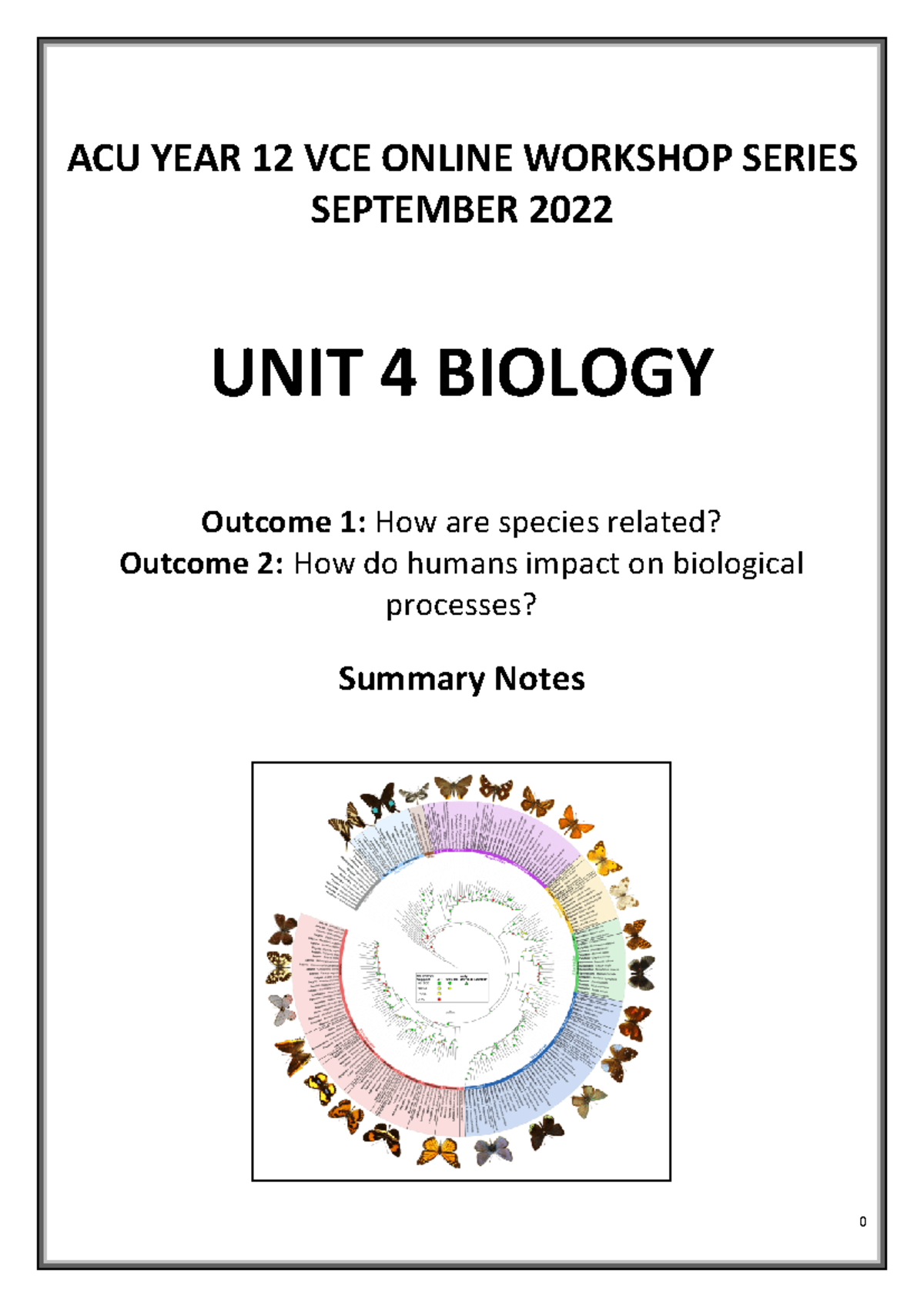 Unit 4 Biology Summary Notes for VCE 2022: Species Relations & Immunity ...