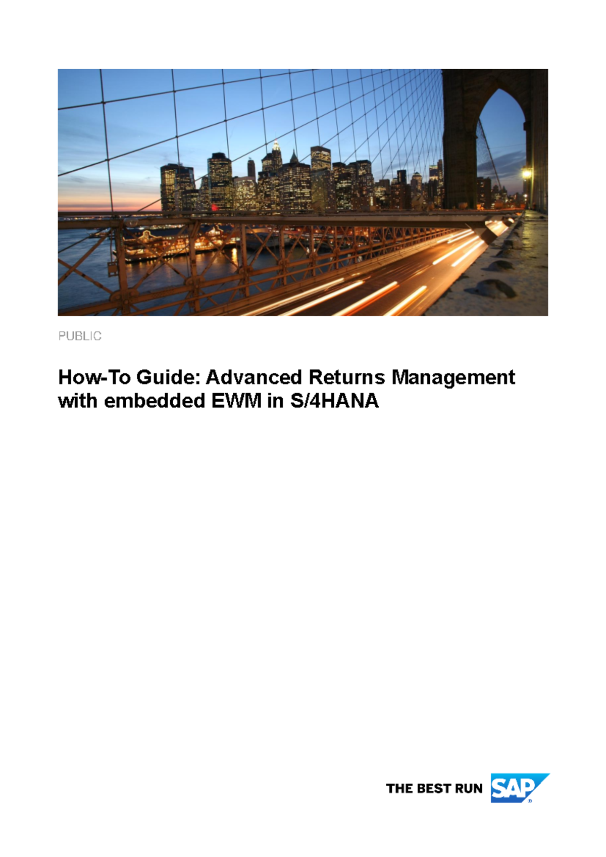 Advanced Returns Management in SAP EWM: A Comprehensive Guide - Studocu