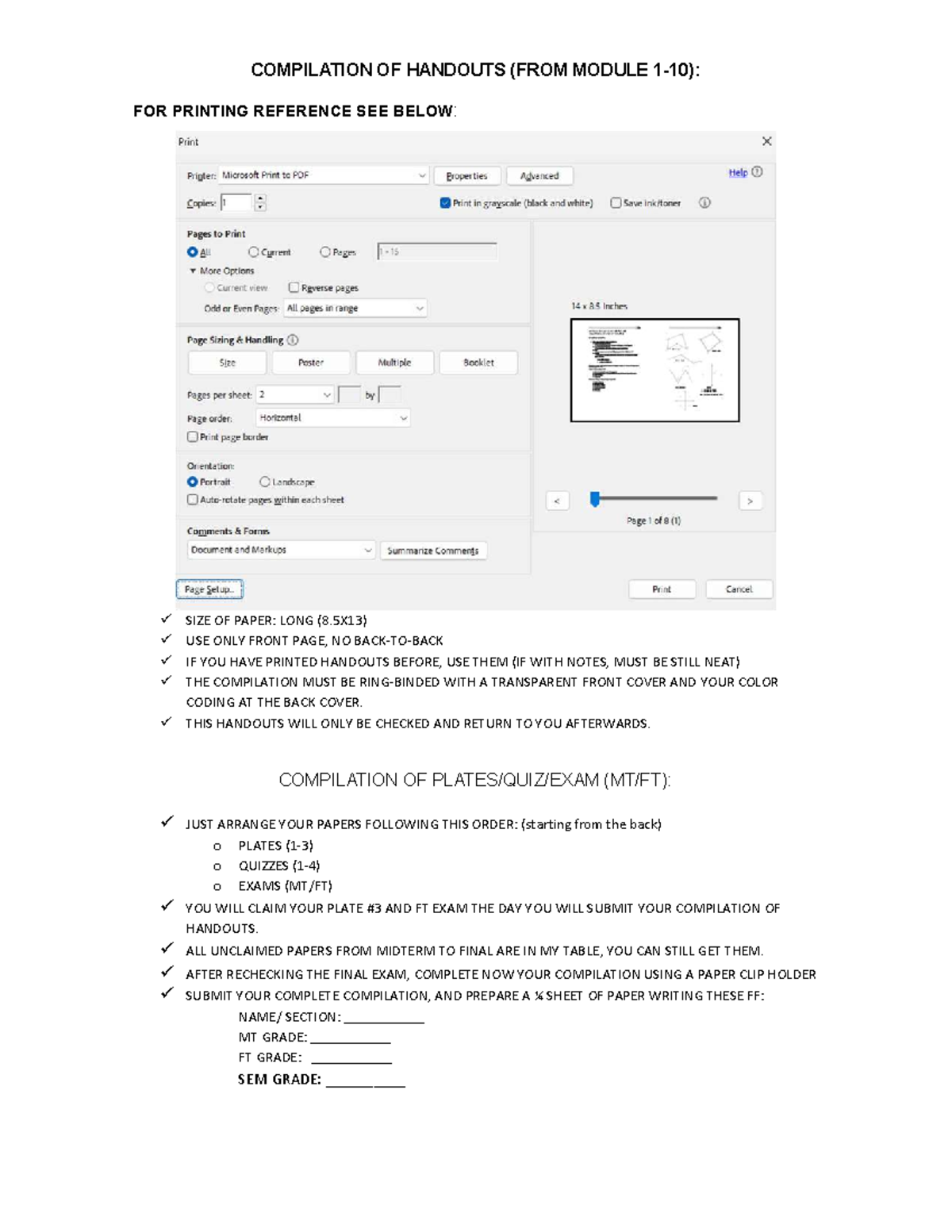 COMPILATION OF HANDOUTS FOR SURVEYS (MT & FT GRADES) - Studocu