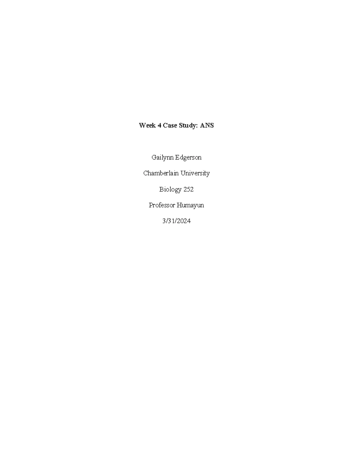 Week 5 Case Study: Analysis of Special Senses (BIO 252 AP II) - Studocu