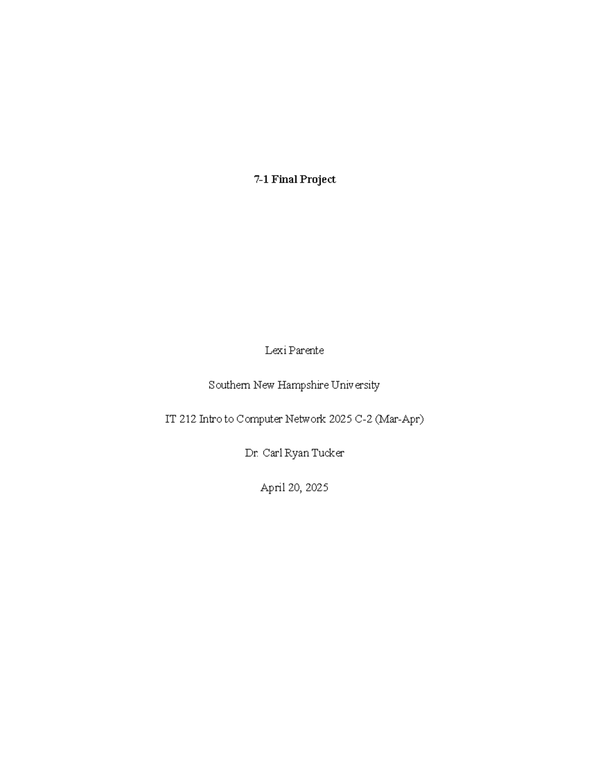 IT 212 Final Project: Network Infrastructure Plan for Fayetteville ...