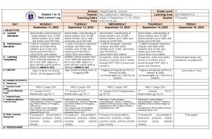 Math quiz bee grade 2 ER - dll - Department of Education Region IV-A ...