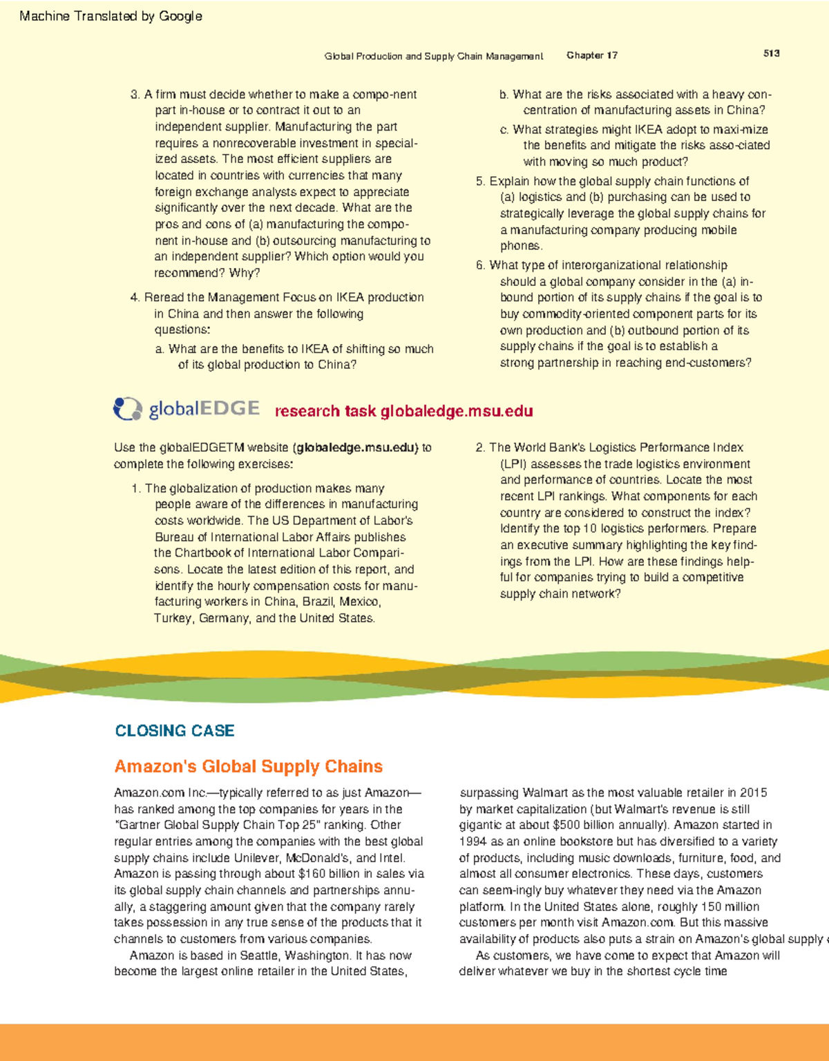 Amazon's Supply Chain Analysis - Case Study on Global Operations - Studocu
