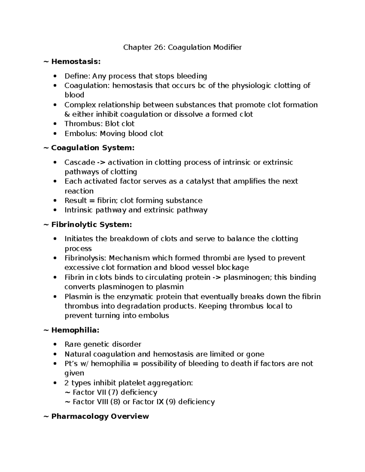 Coagulation Modifiers: Understanding Anticoagulants and Therapy ...
