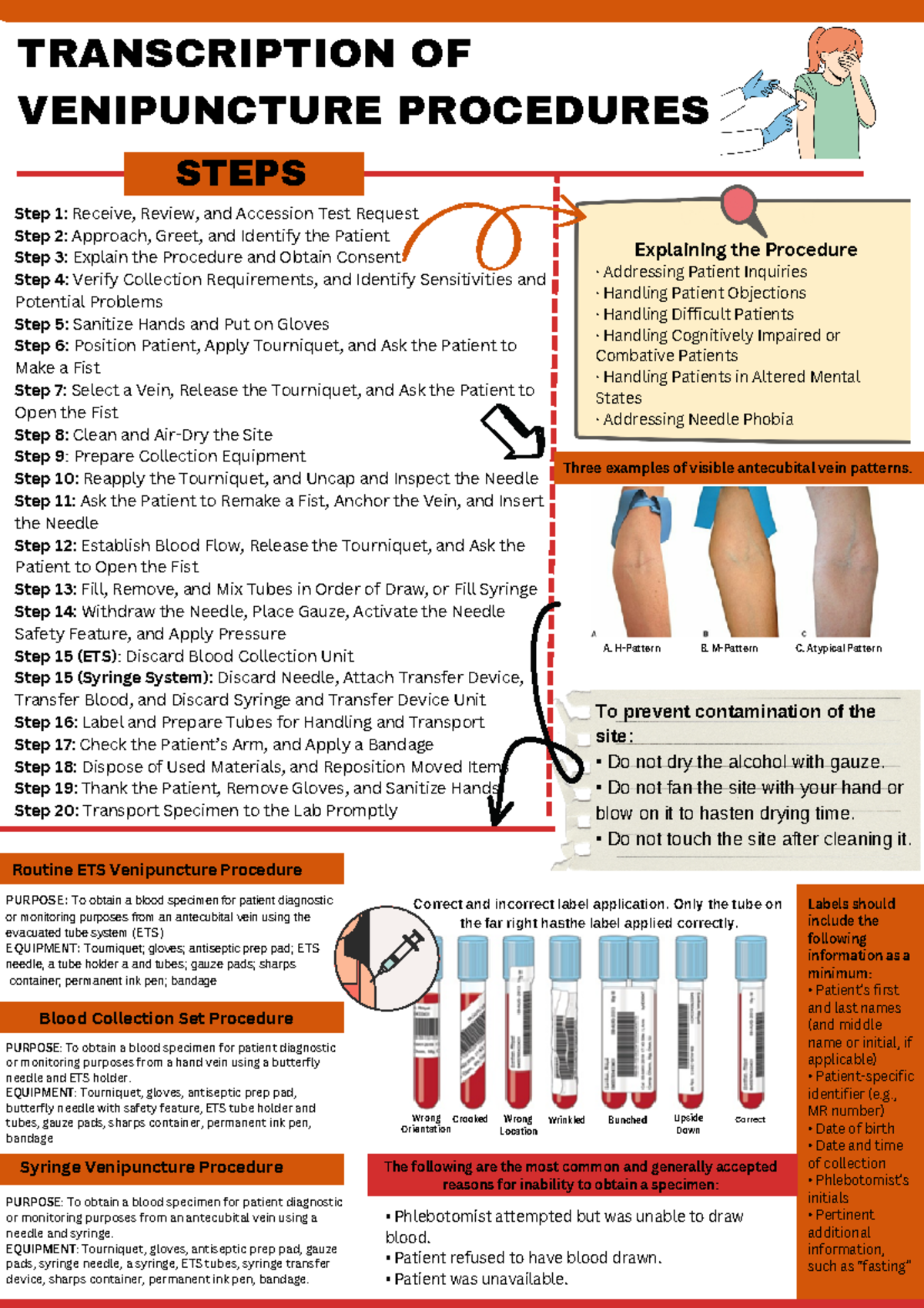 Chapter 8: Venipuncture Procedures - Blood Collection Techniques - Studocu