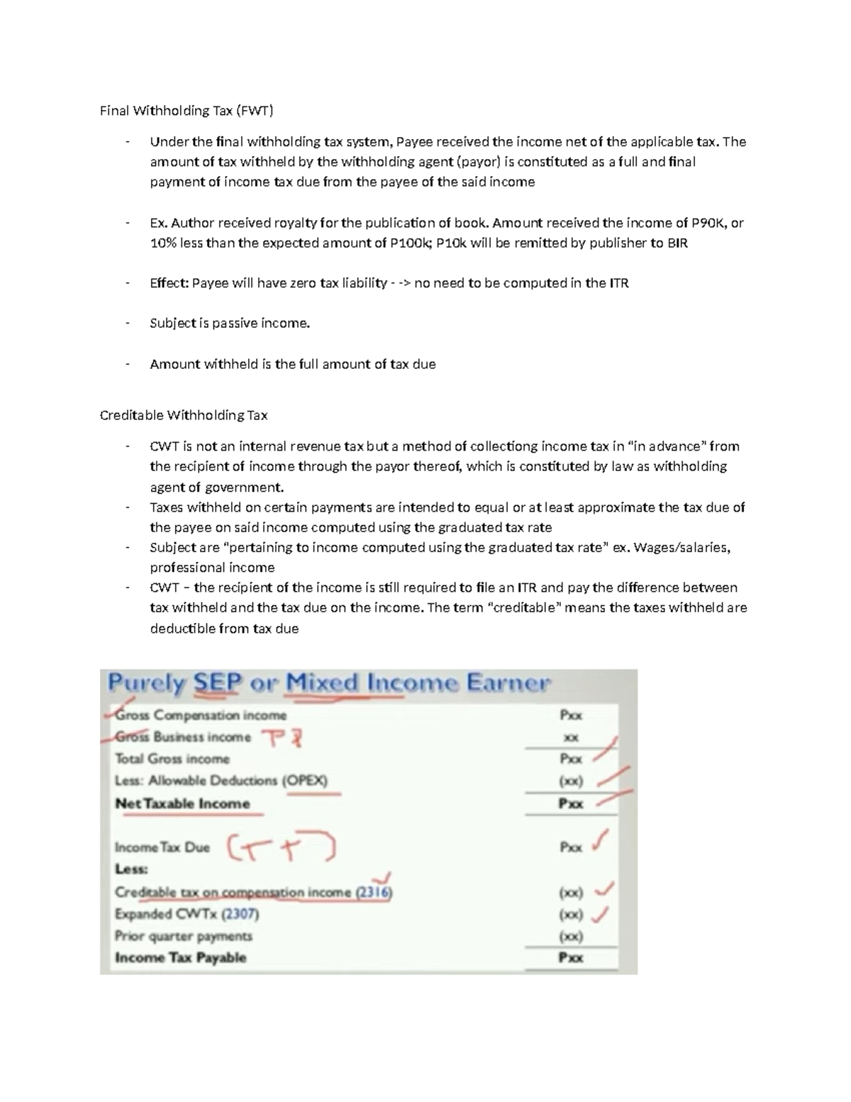Final Taxation: A Comparison of FWT and Creditable Withholding Tax ...