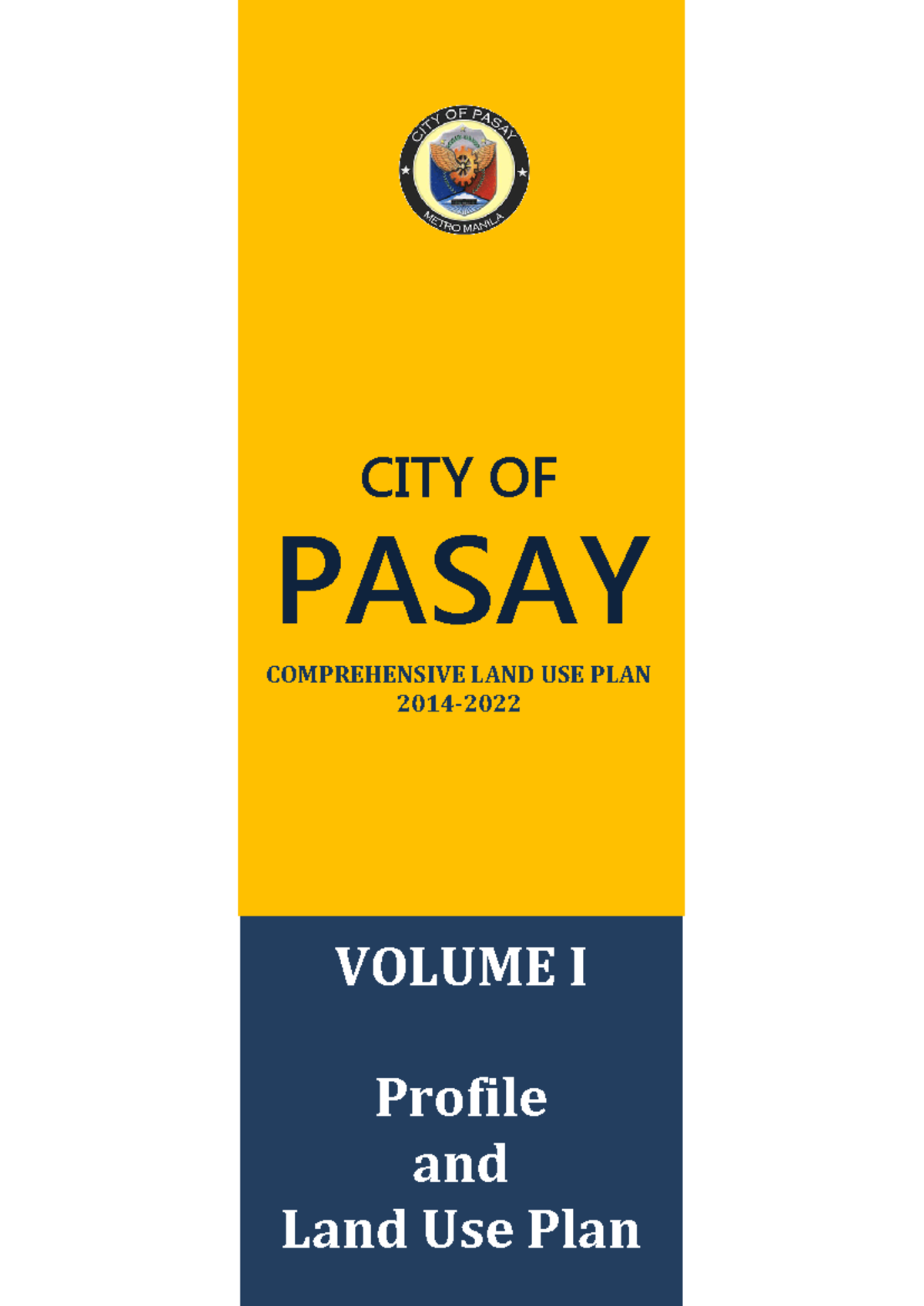Pasay City CLUP Volume 1: Profile & Land Use Plan Overview - Studocu