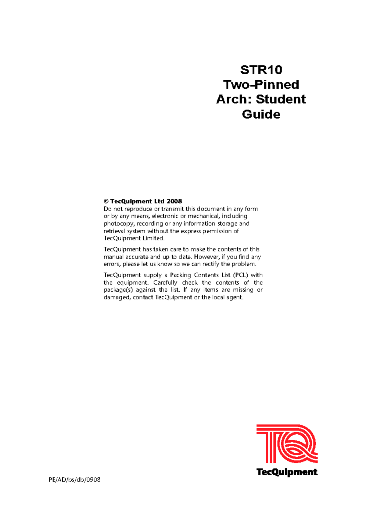 Student two pin arch - Practical for two pinned arch - STRA201 - DUT ...