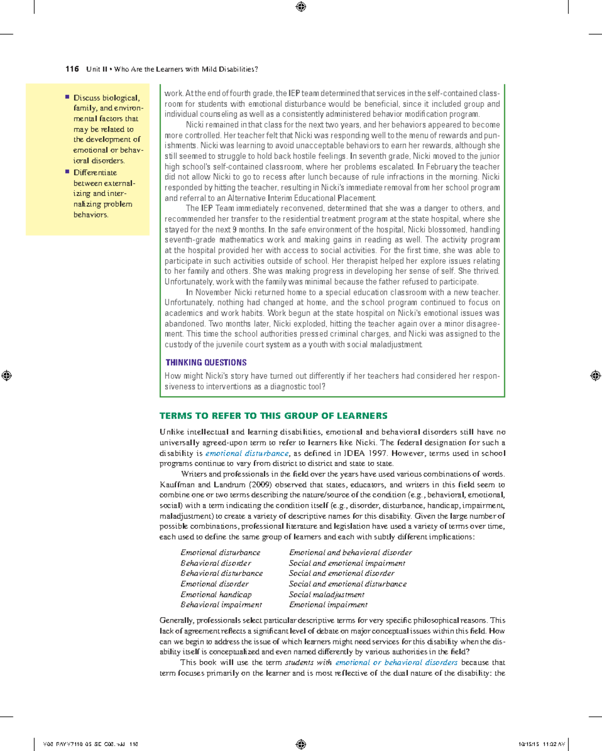 Understanding Emotional and Behavioral Disorders: Factors and ...