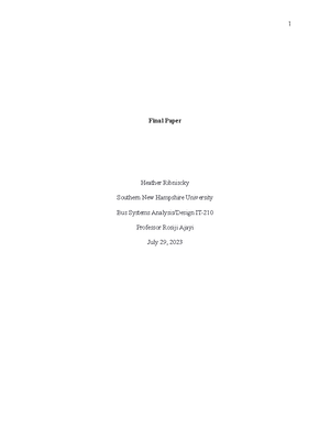 PHE 321 Final - 7-2 Final Disease Brief PHE 321 Bio concepts for public ...