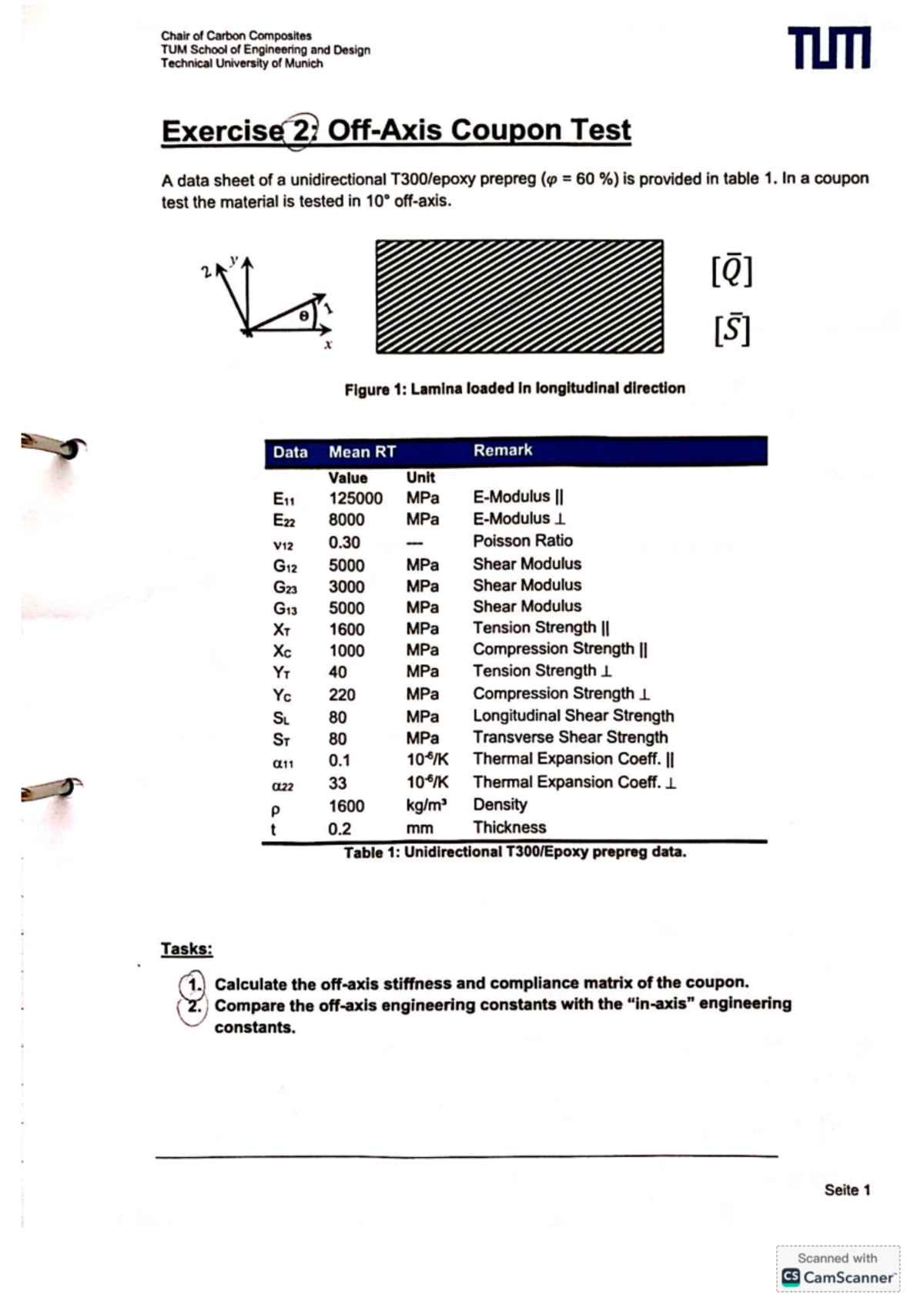 Exercise 2 - Off-Axis Coupon Test with Solution - Chair of Carbon ...