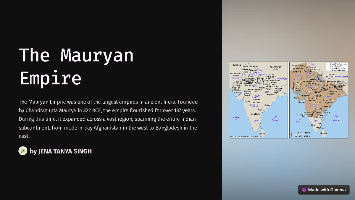 Mauryan Empire Project: A Study on Its Rise, Governance & Decline - Studocu