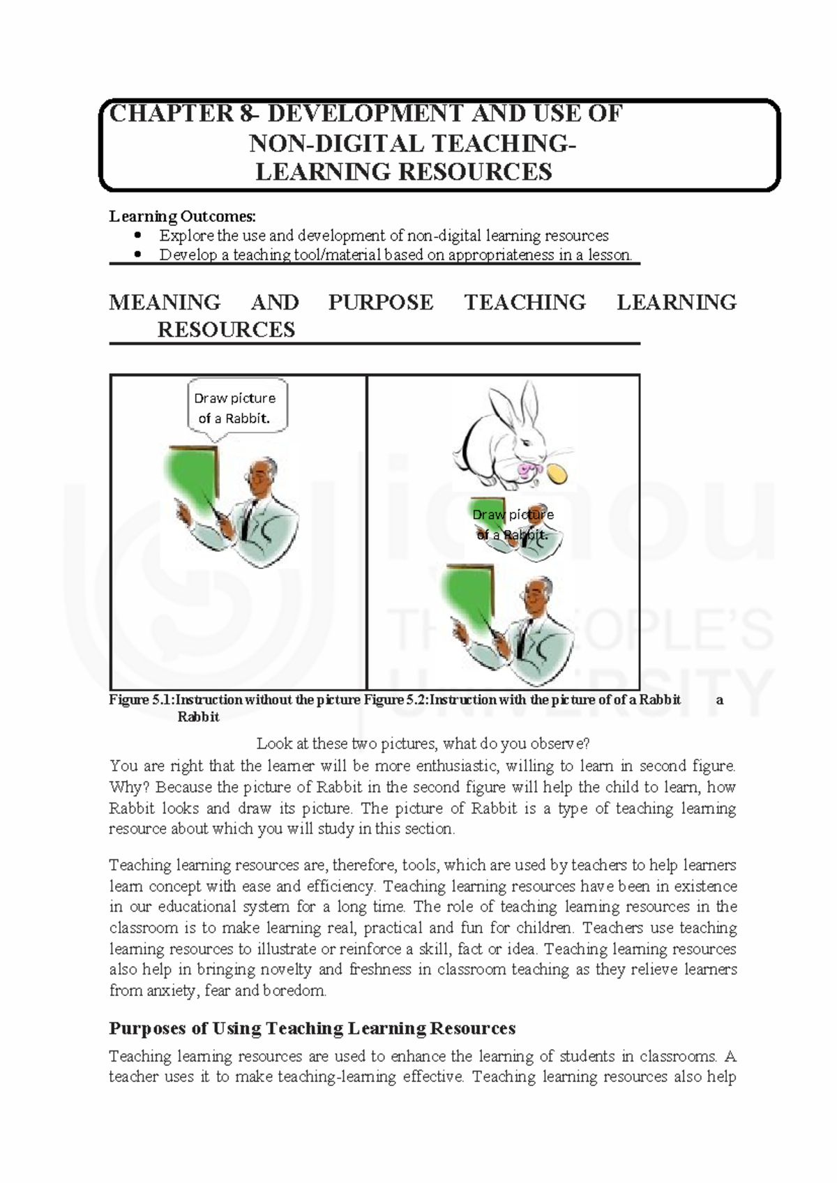 CHAPTER 8: DEVELOPMENT AND USE OF NON-DIGITAL TEACHING RESOURCES - Studocu