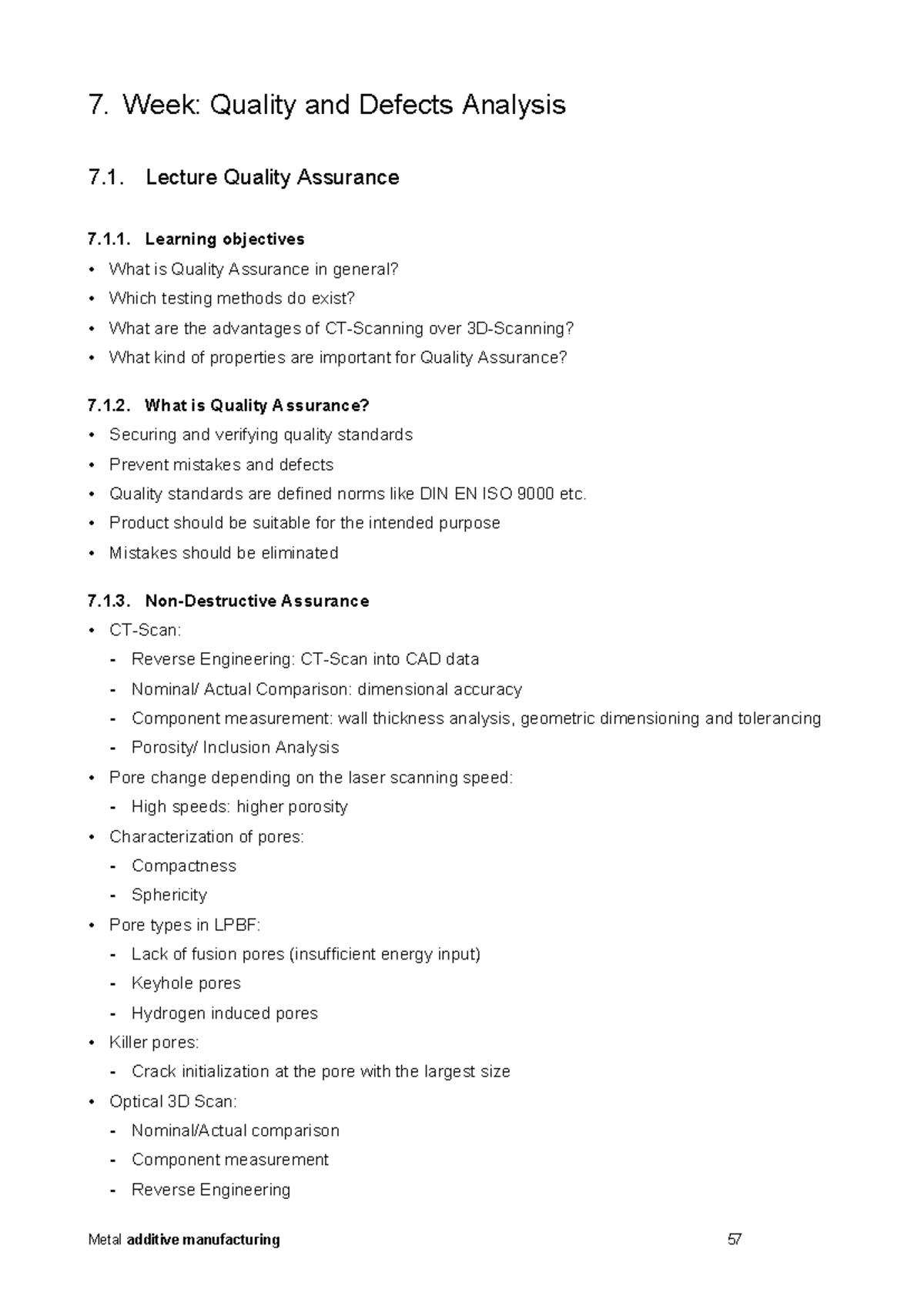 Chapter 7 Quality and Defects Analysis - Metal additive manufacturing ...