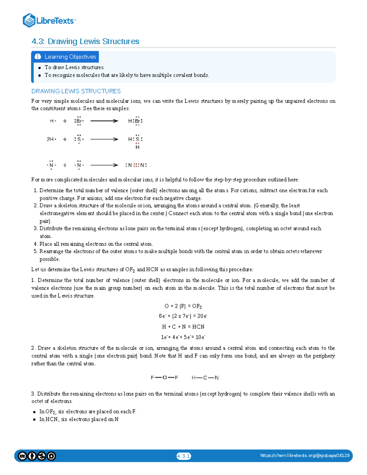 Drawing Lewis Structures in Chemistry: A Step-by-Step Guide (4.3) - Studocu