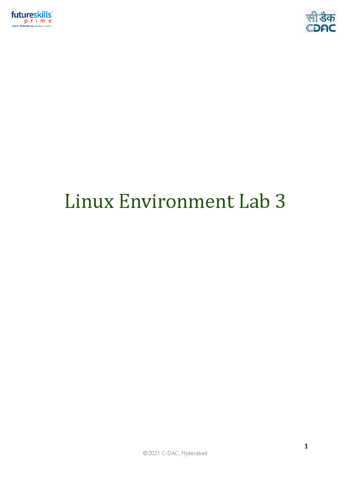 Linux Environment Lab - Shell Script - Table of Contents Linux ...