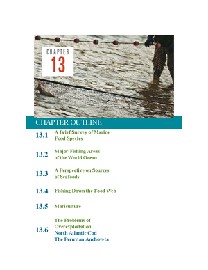 Chapter 12 - Marine Ecology - 65 I n this chapter, we discuss the ...