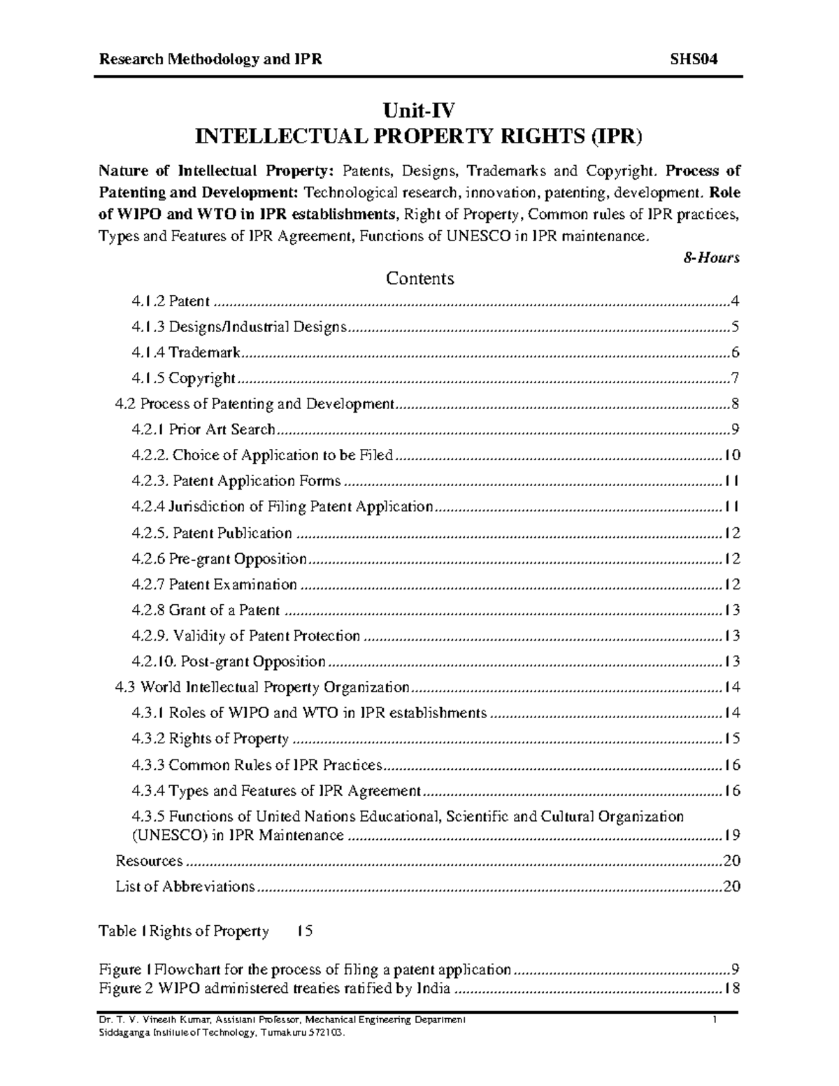 Research Methodology & IPR SHS04: Intellectual Property Rights Overview ...