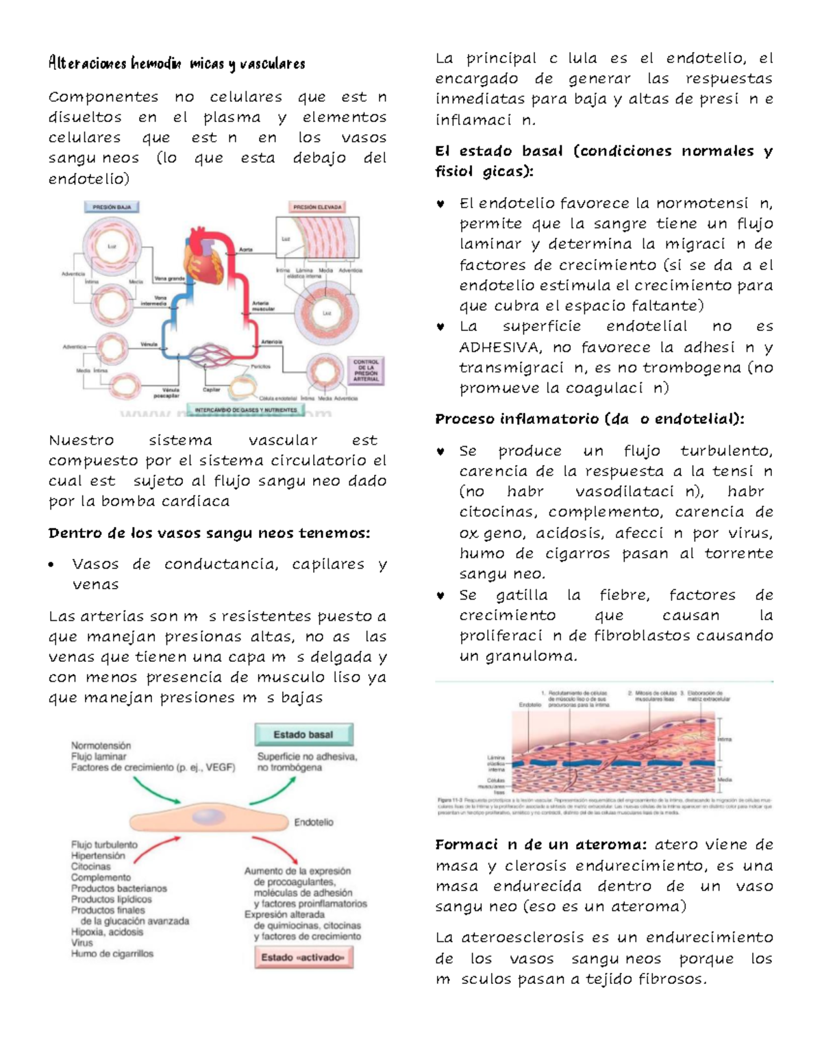 Fisiopato 2 - ssssssss - Alteraciones hemodinámicas y vasculares ...