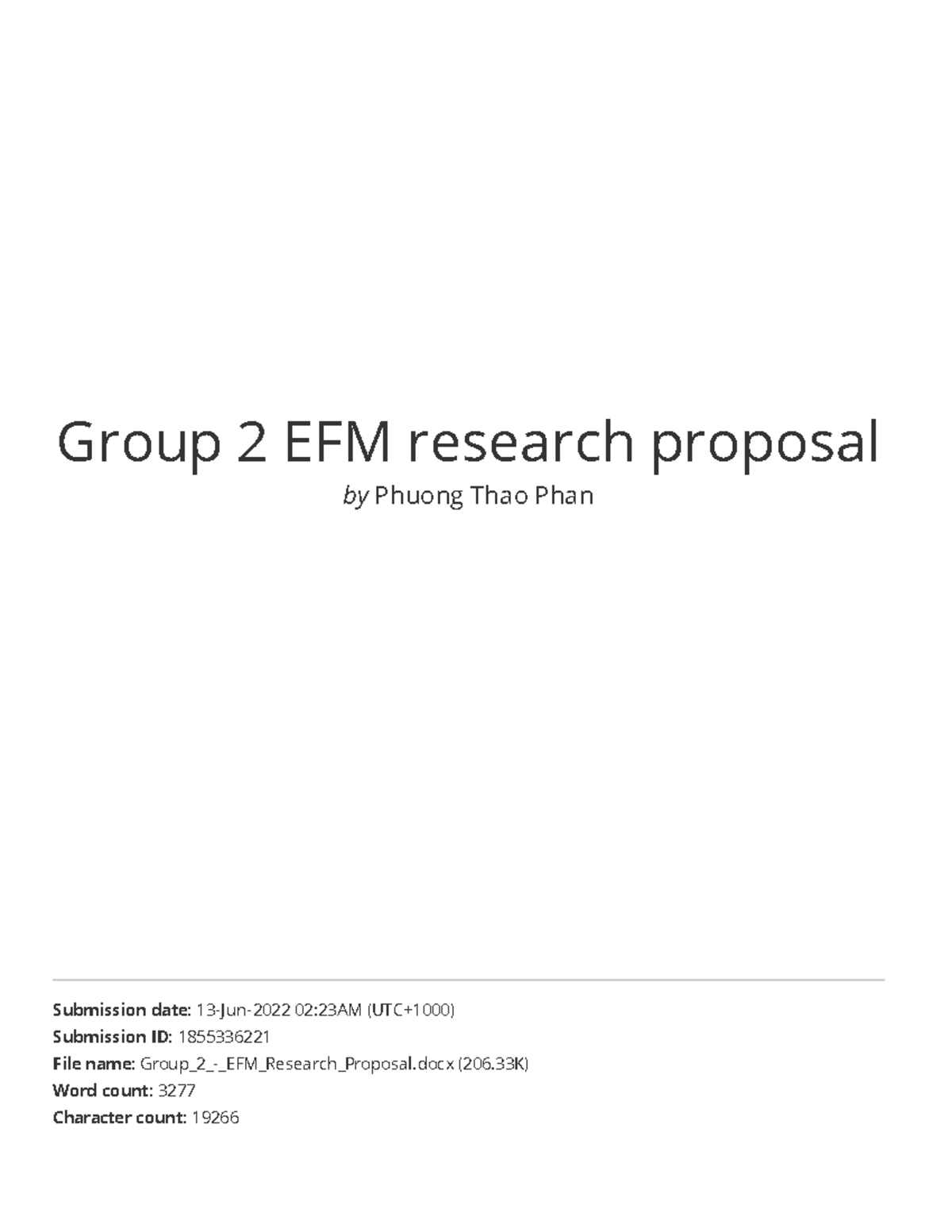 Group-2-EFM-research-proposal - Group 2 EFM research proposal by Phuong ...