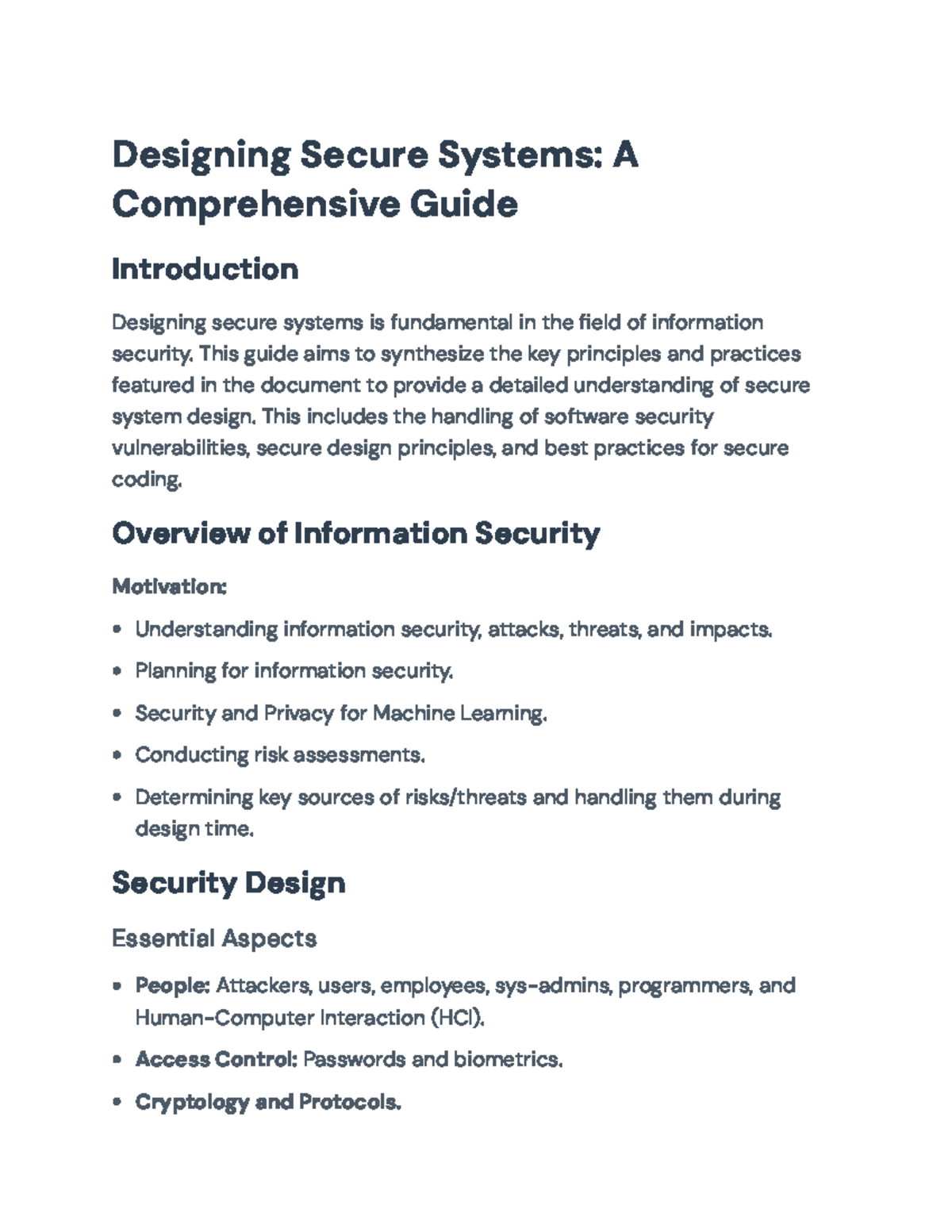 Designing Secure Systems: Key Principles and Best Practices - Designing ...