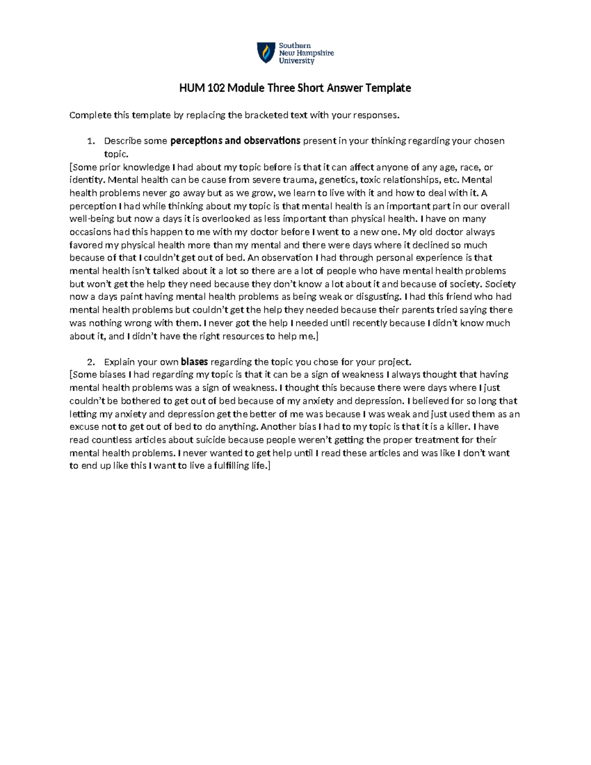 HUM 102 Module Three Short Answer Template 2 - HUM 102 Module Three ...