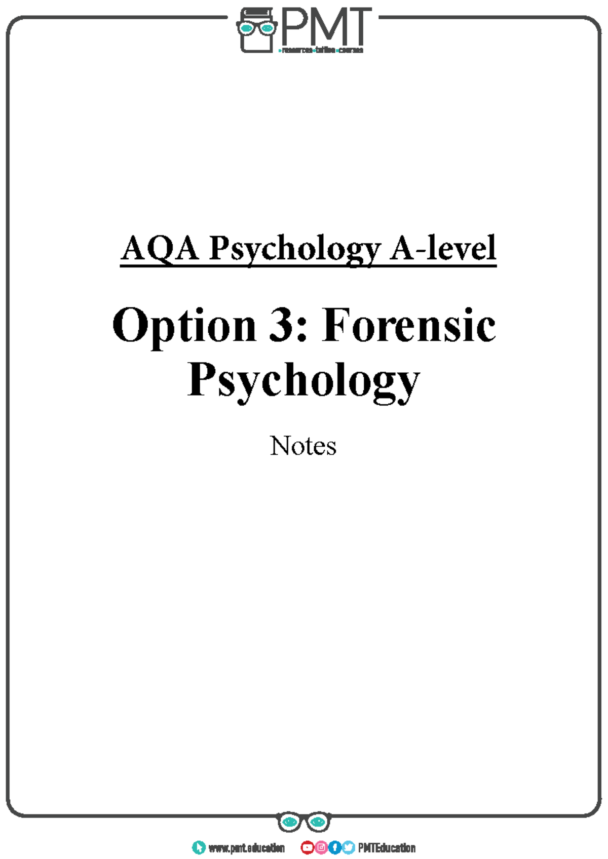 AQA Psychology Forensic Notes: Defining Crime and Profiling Methods ...