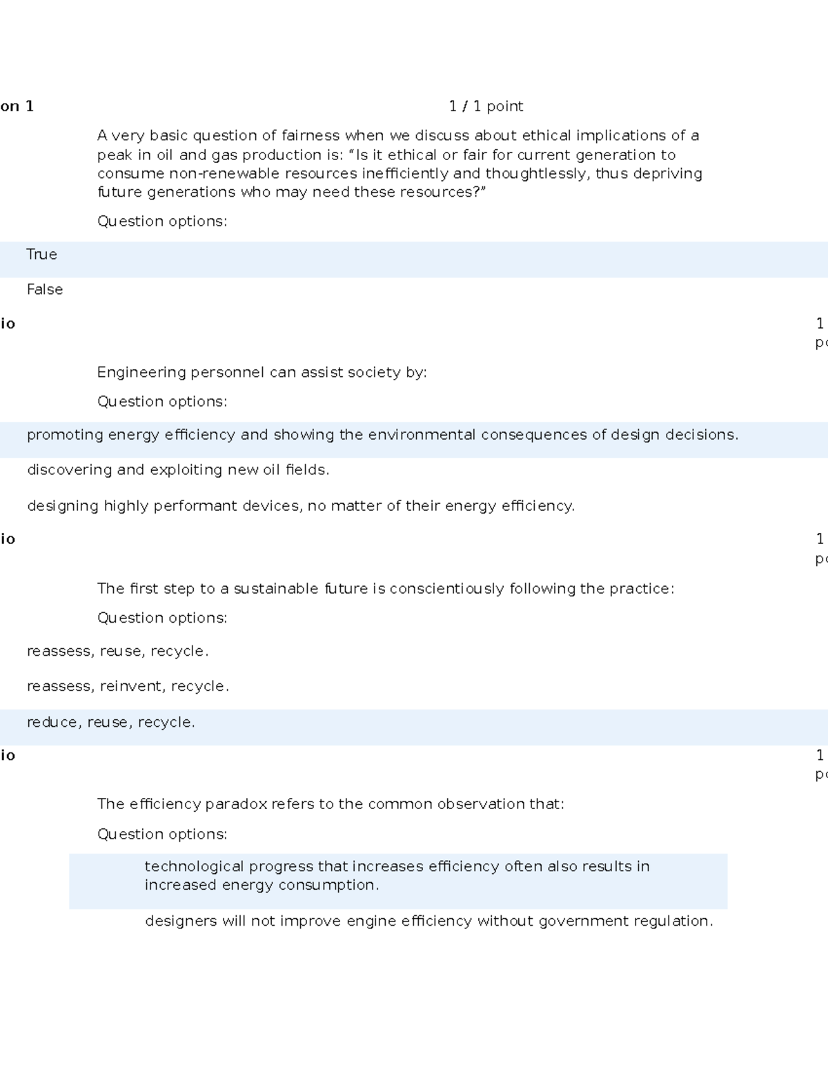 Quiz 10 - Ethical Implications of Resource Consumption and Fairness ...
