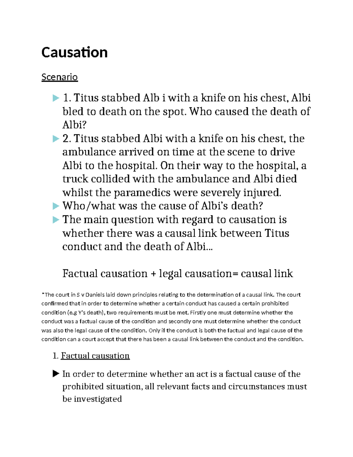 Factual Causation in Law: Understanding Causal Links and Principles ...