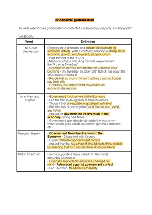 Social Studies - Grade: 10 - High School - Canada - Studocu