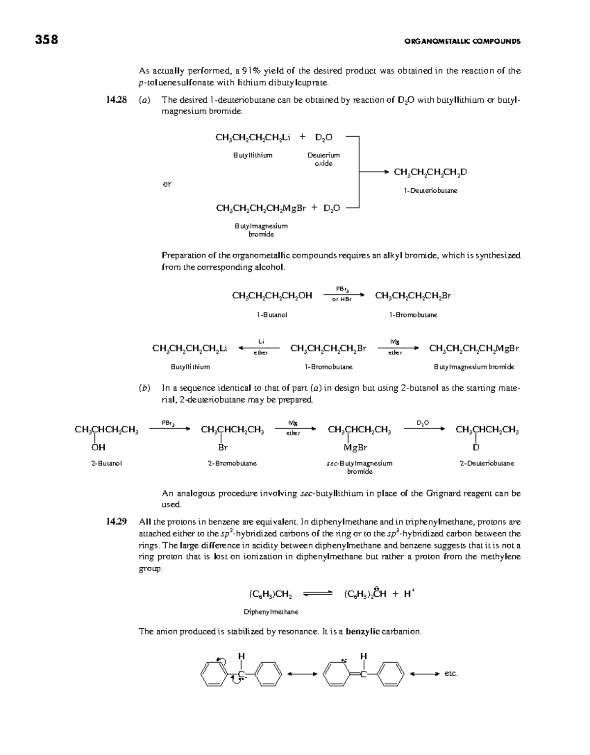 358 ORGANOMETALLIC COMPOUNDS: Synthesis & Reactions in OC 4th Ed - Studocu