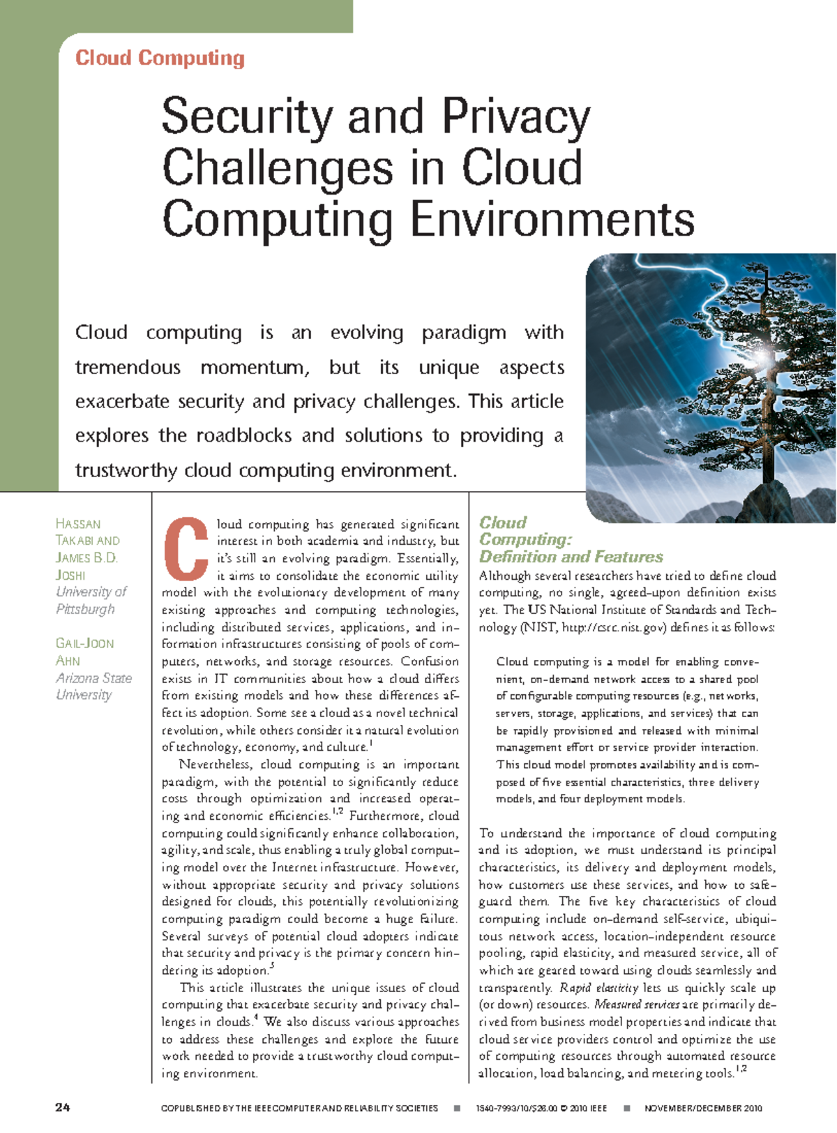 Security and Privacy Challenges in Cloud Computing Environment - This ...