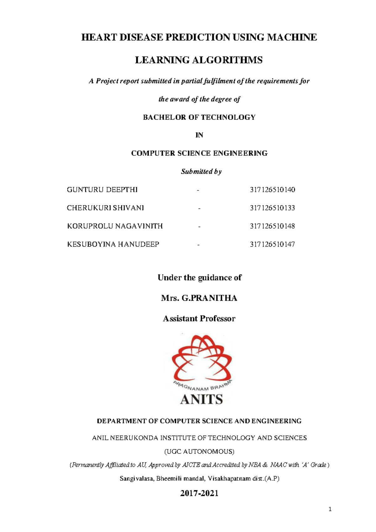 Projects 2021C3 - mini project - HEART DISEASE PREDICTION USING MACHINE ...
