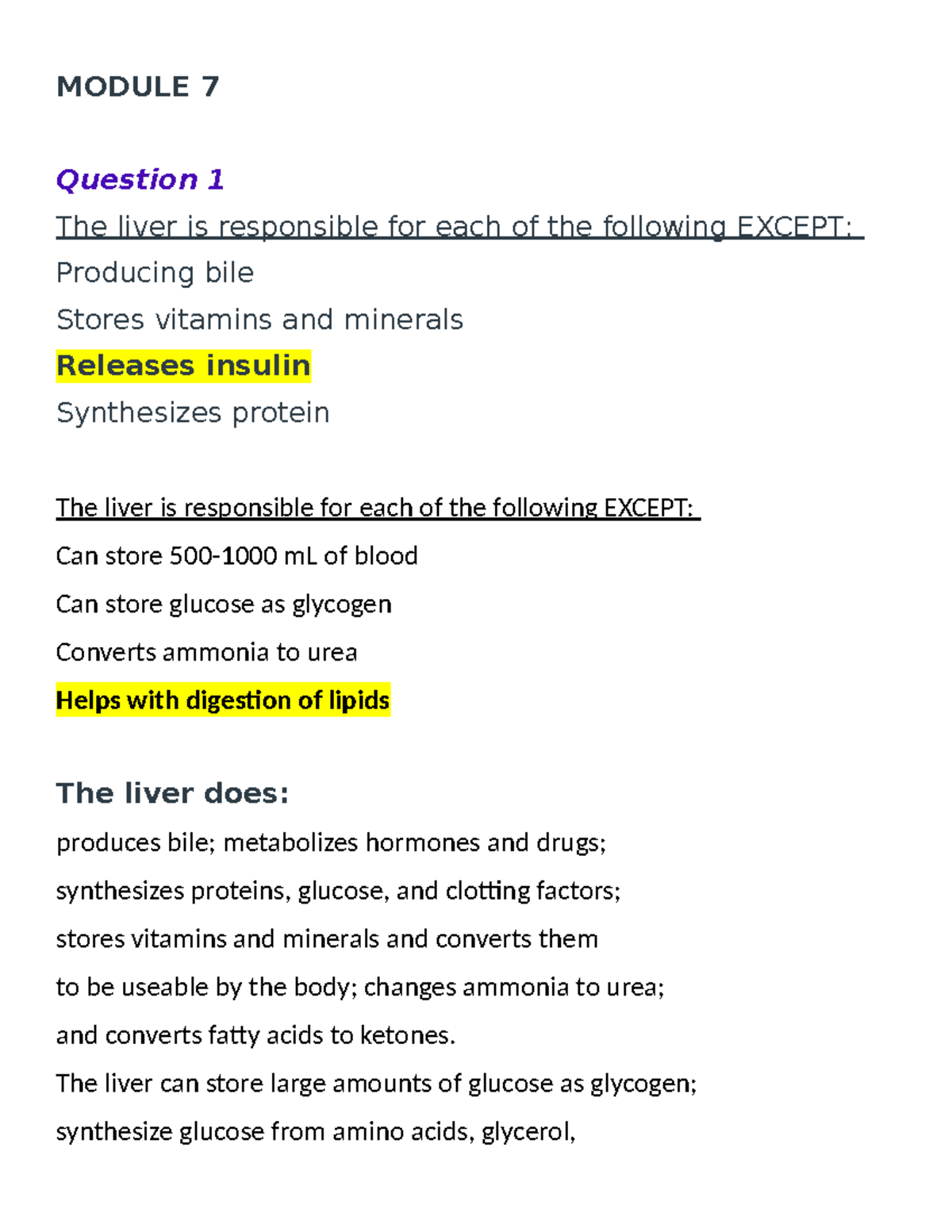 Patho 7 Exam Study Notes: Detailed Insights on Digestion & Liver ...