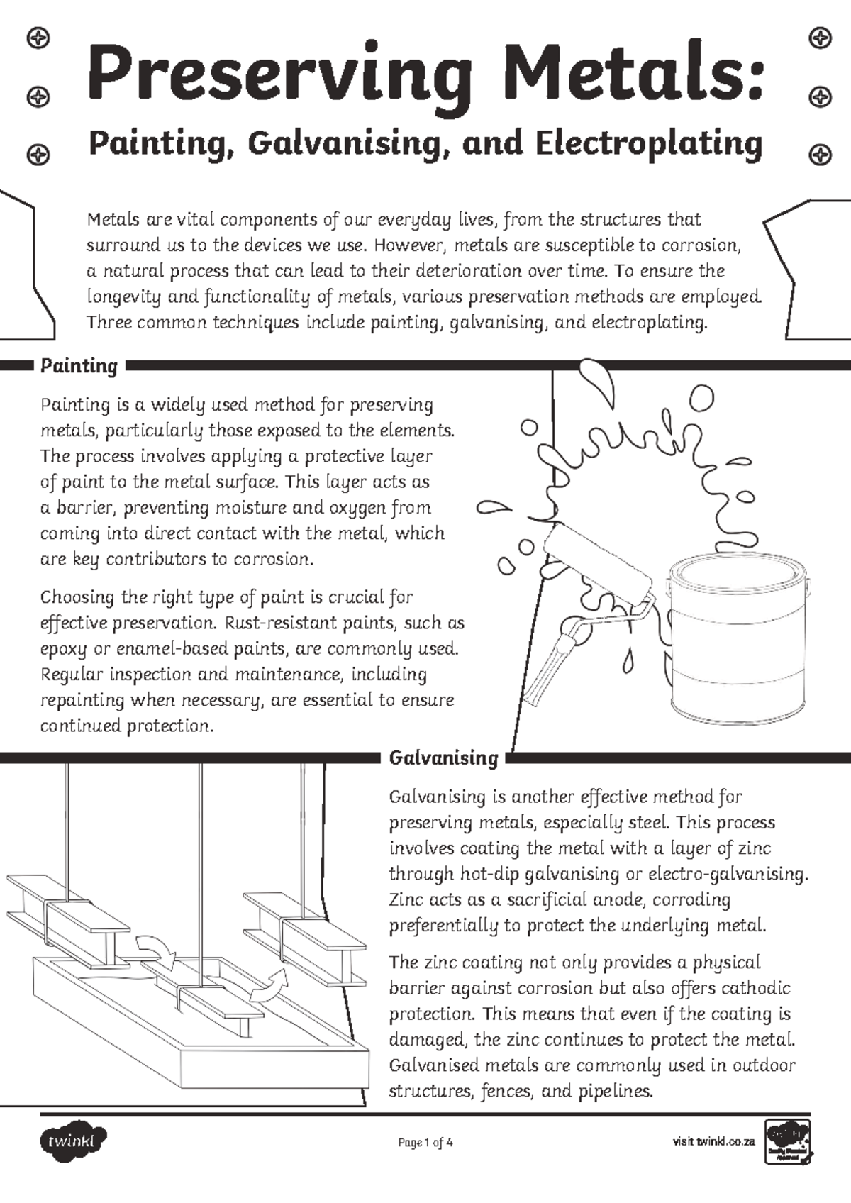 Preserving Metals: Painting, Galvanising & Electroplating Techniques ...
