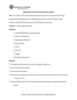 Lab report format guide - Microbiology Lab Report format To write a lab ...