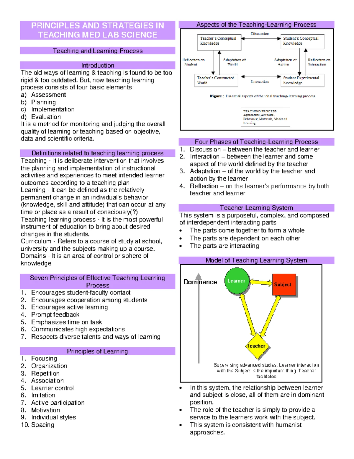 Principles of Medical Laboratory Science 1 Lecture notes - LICEO U ...