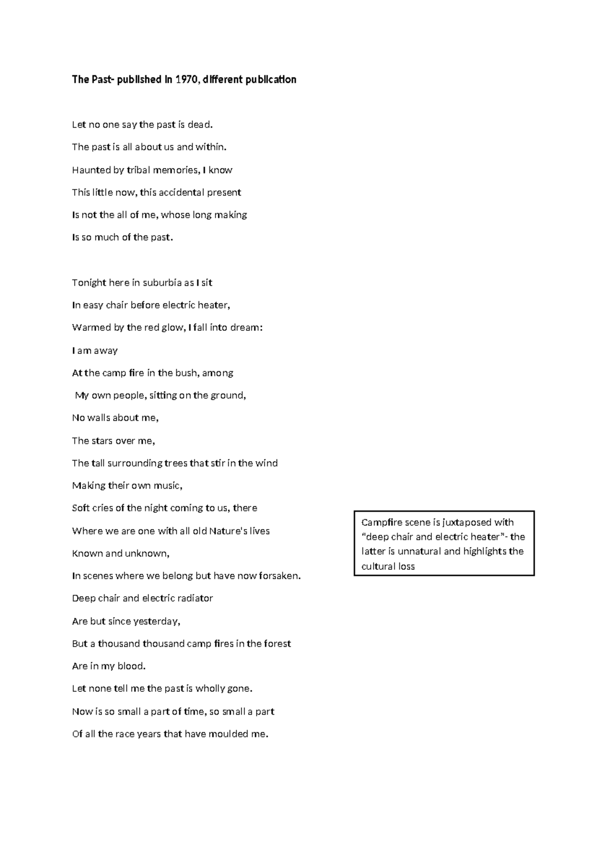'The Past' Annotations - Cultural Reflections and Juxtaposition - Studocu