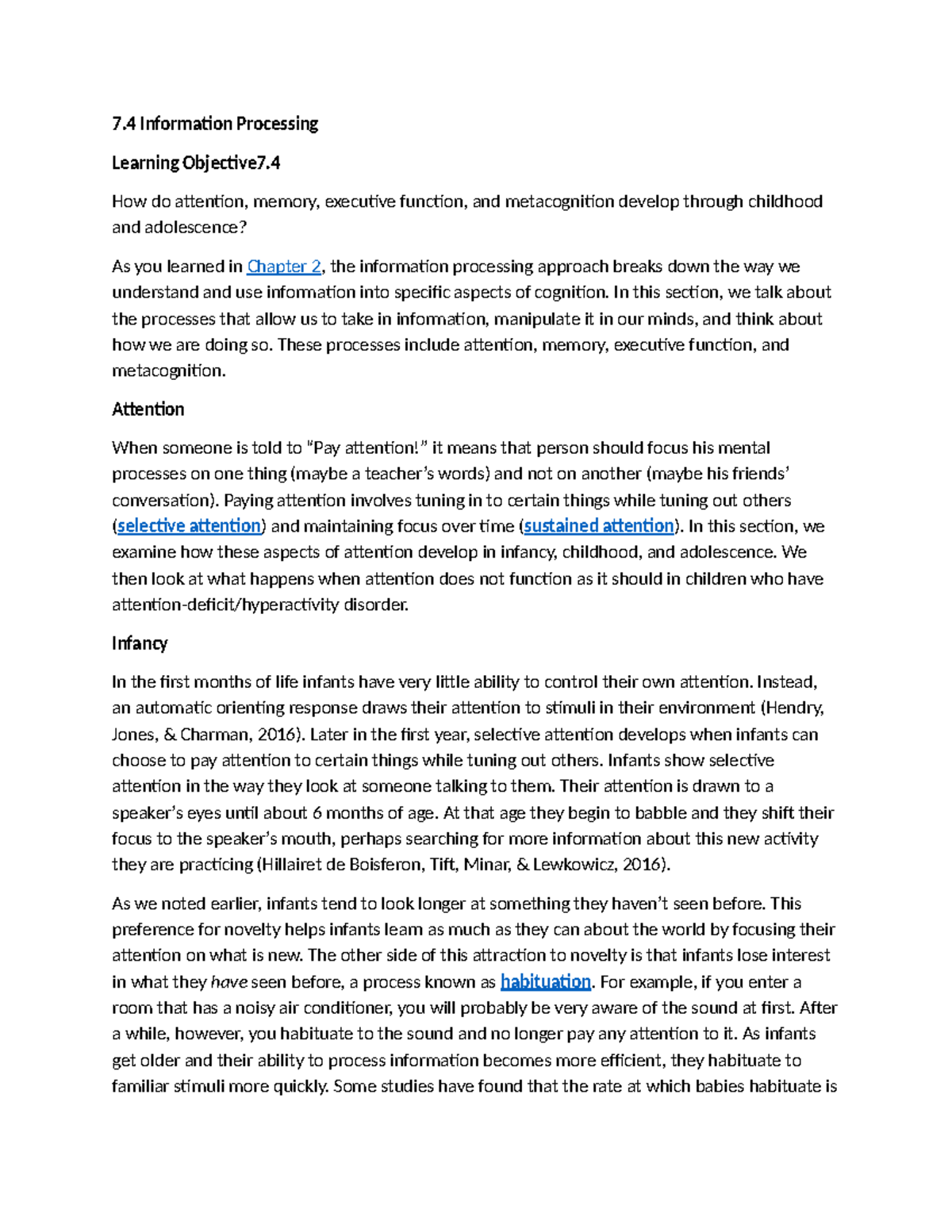 Child Development: Understanding ADHD & Cognitive Processes (7.4) - Studocu