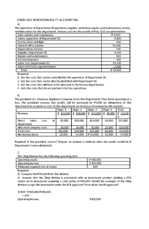 ACCT302-Reviewer-MA4B - ACCT302 MIDTERM REVIEWER I. You have been asked ...