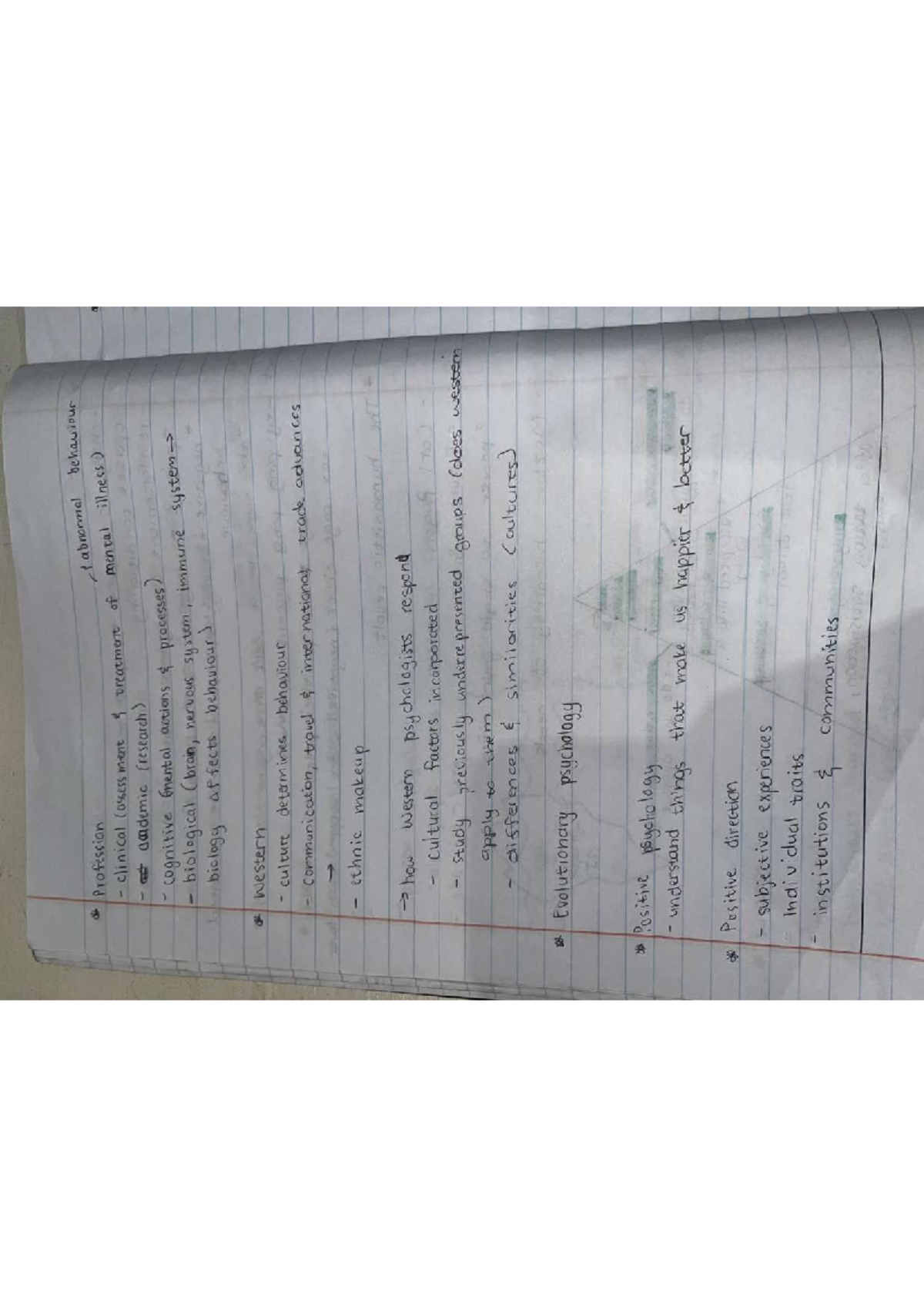 Psychology L1 Part 3: Abnormal Behavior & Cultural Influences - Studocu