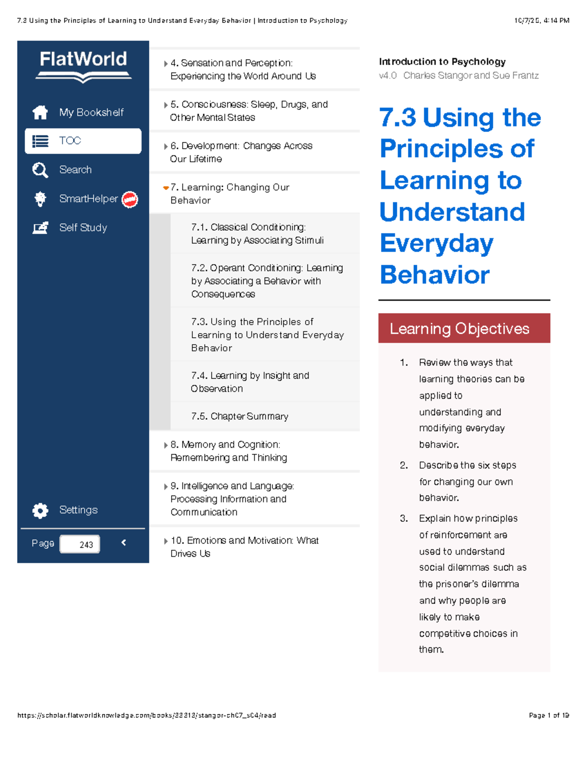 Using Learning Principles to Understand Behavior: PSY 101 Notes - Studocu