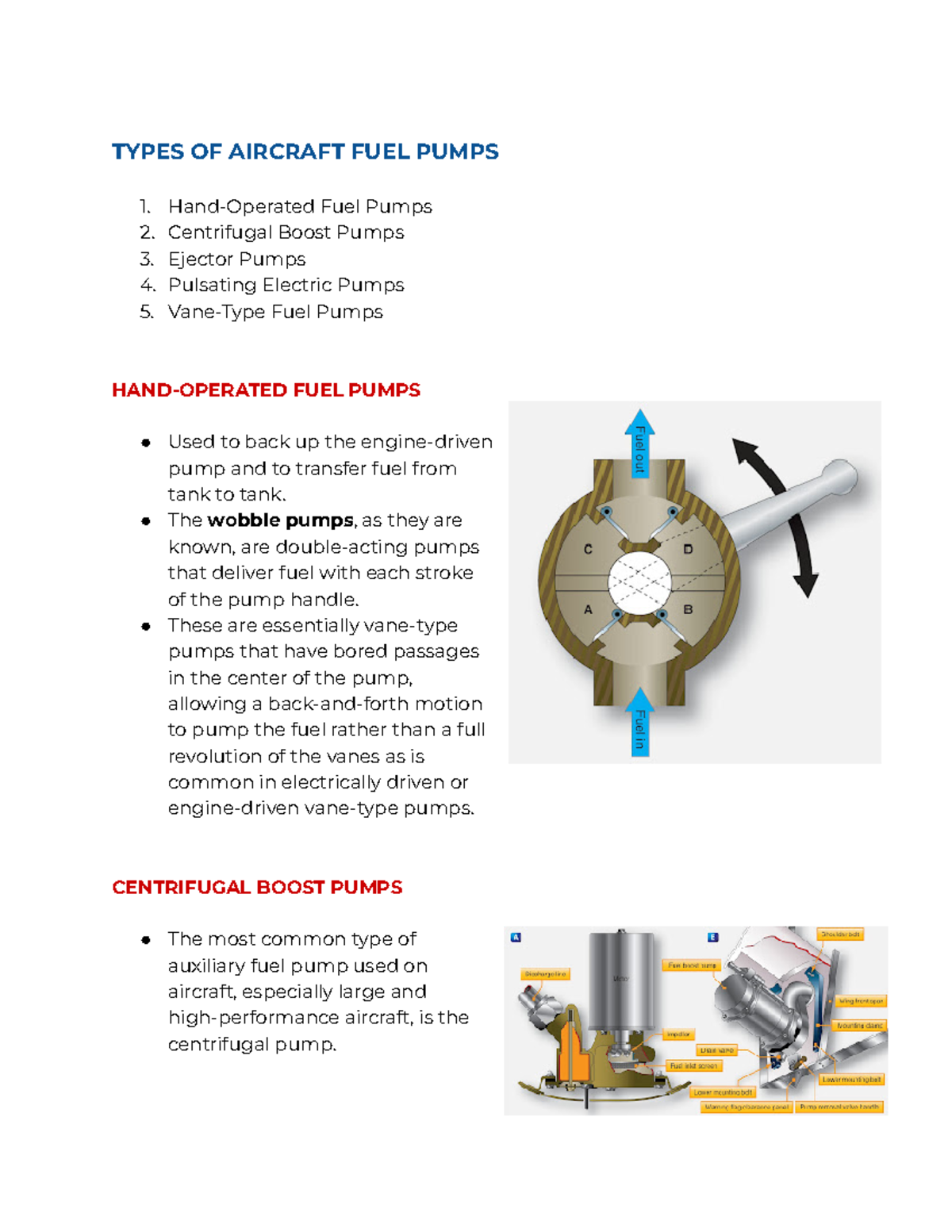 Types of Aircraft Fuel Pumps and Filters: A Comprehensive Overview ...