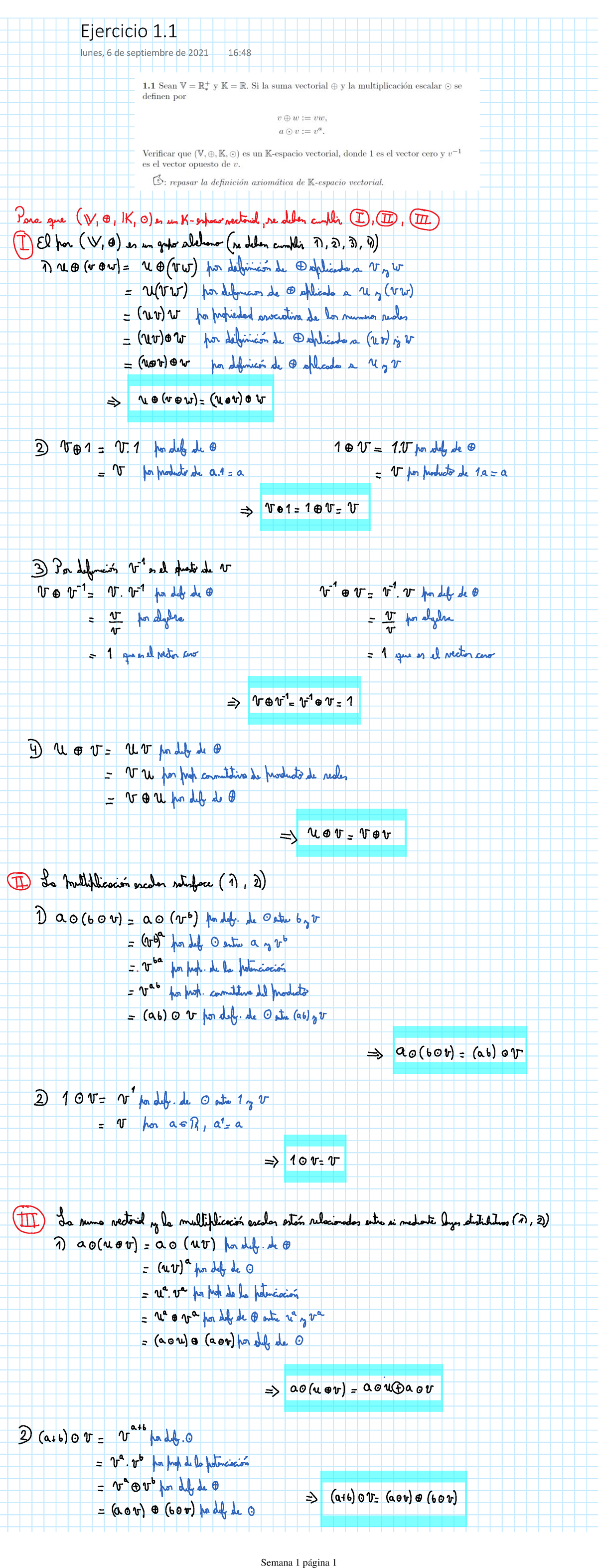 Algebra 2 A: Guías Resueltas hasta la Guía 3 - Ejercicios Sem 1 - Studocu