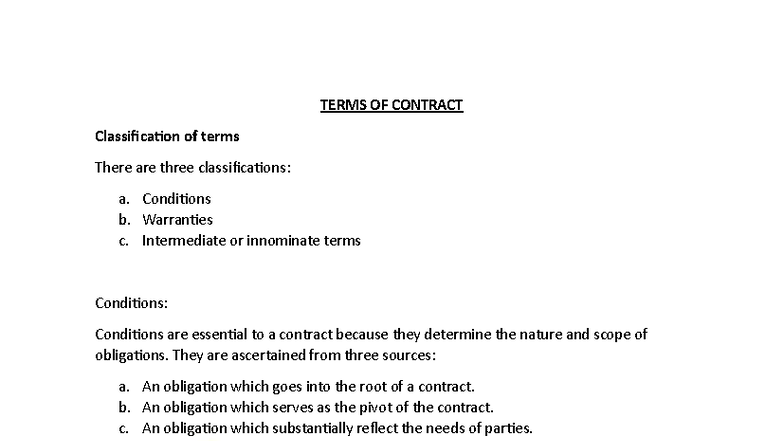 12-07-2024 Contract Terms: Classification & Implied Terms Overview ...