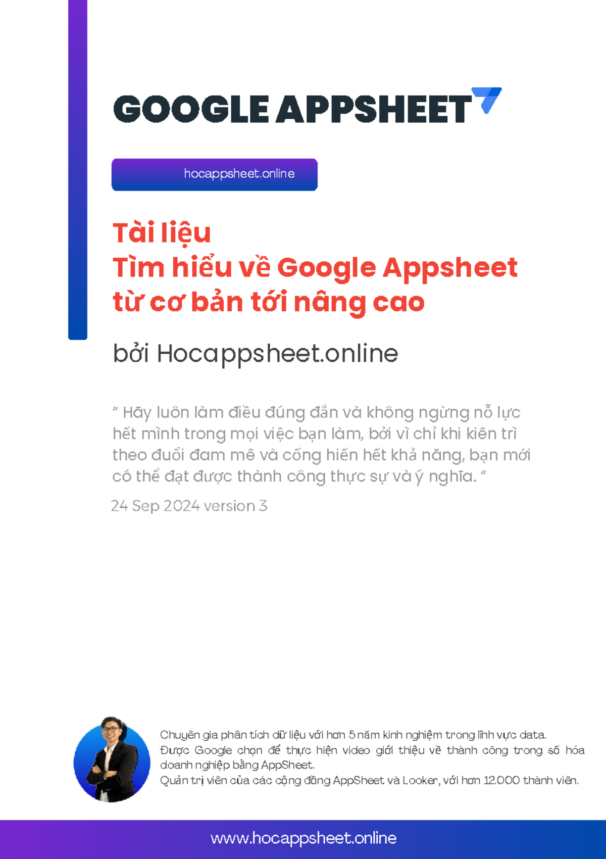 Hướng Dẫn Sử Dụng AppSheet Từ Cơ Bản Đến Nâng Cao - Version 3 - Studocu