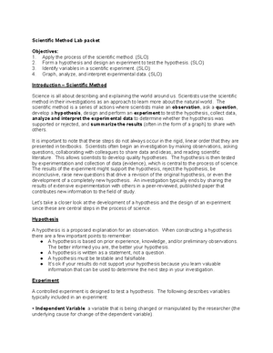 Pre-lab Worksheet for pH Experiment - Pre-lab worksheet: pH lab Explain ...
