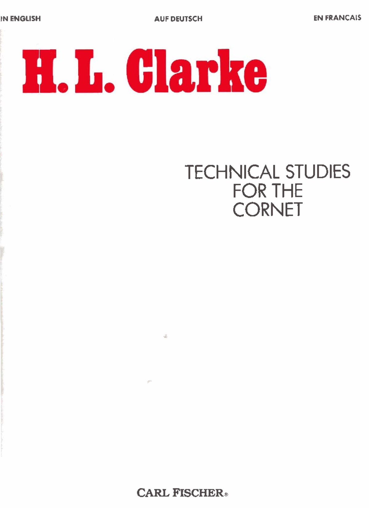 H.L. Clarke Technical Studies for the Cornet: Exercises & Tips - Studocu
