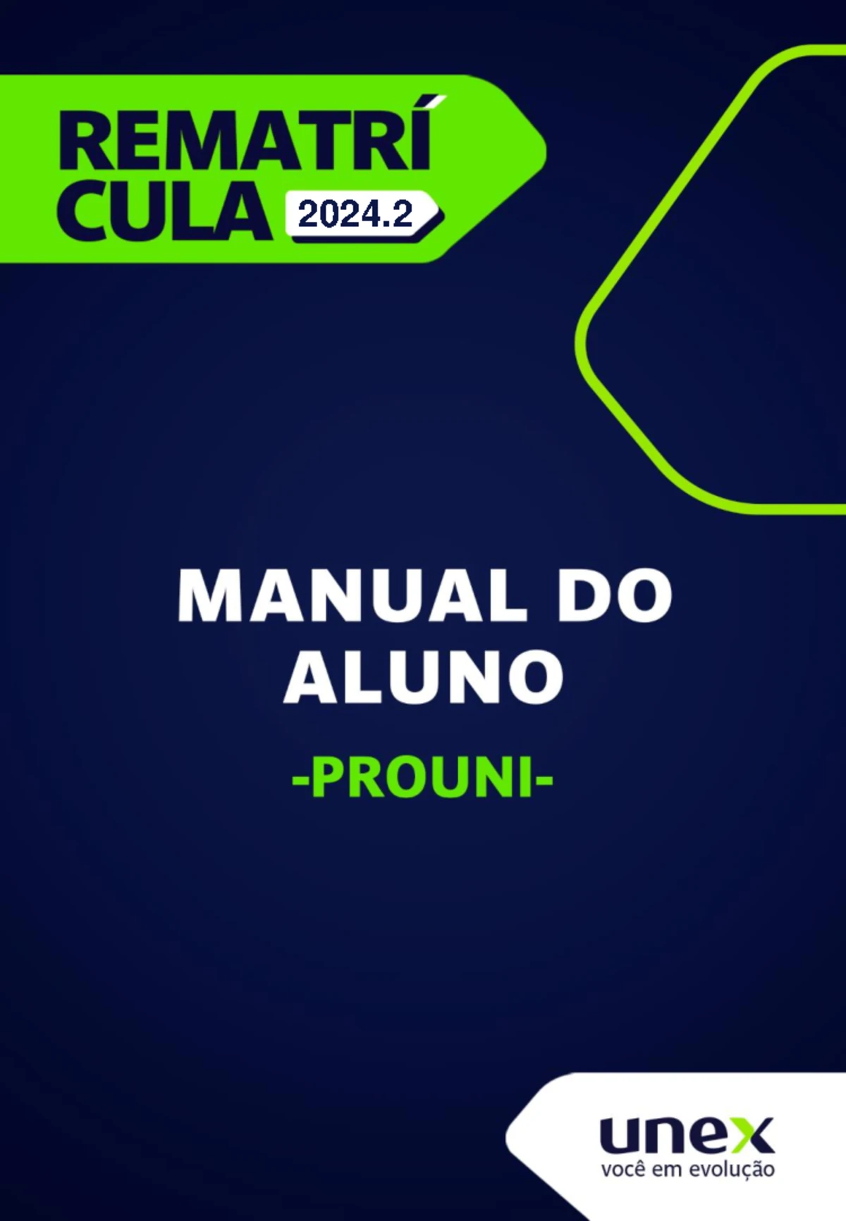 Manual do Aluno 2024.1 - UNEX Centro Universitário - APRESENTAÇÃO Boas ...