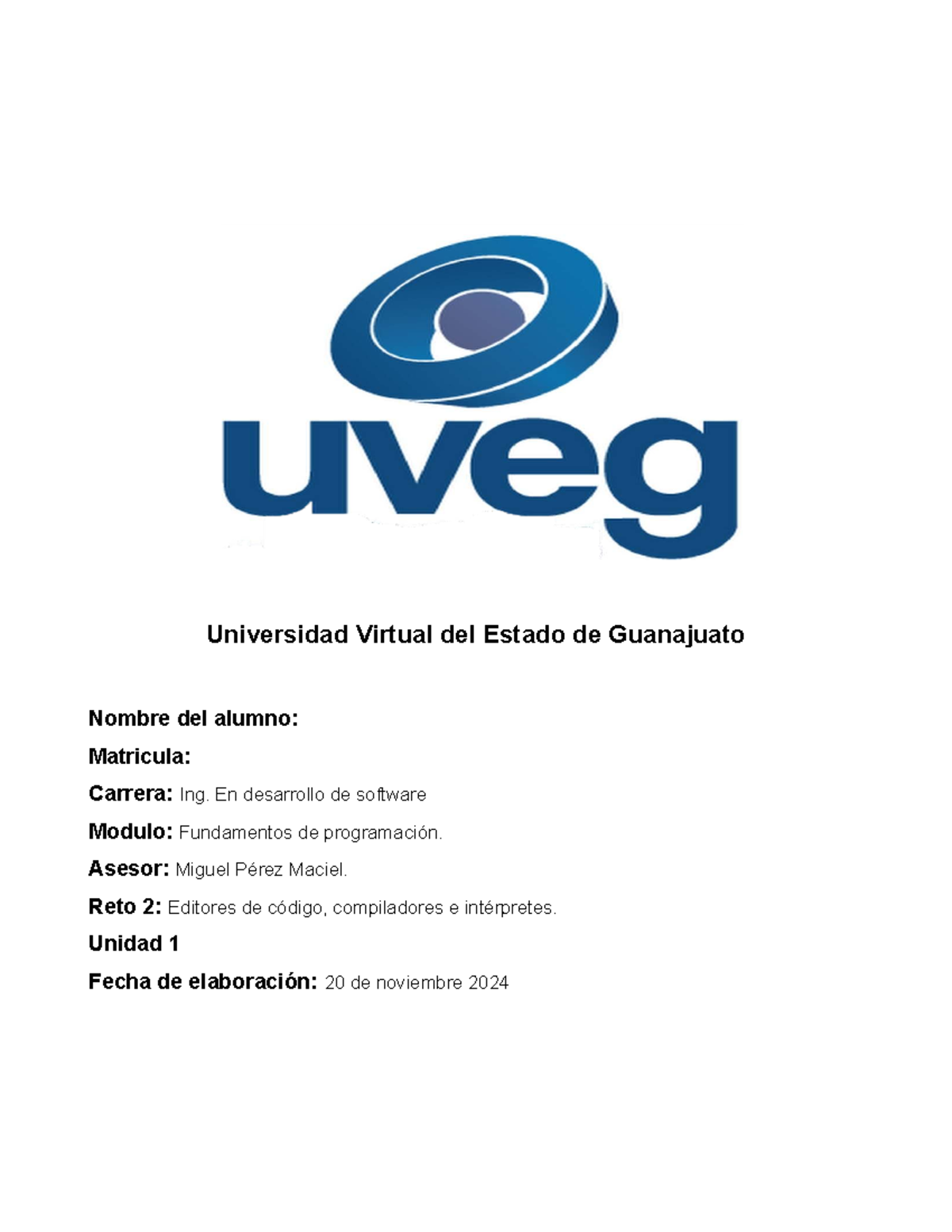 Reto 2: Editores de código y comandos en Visual Studio Code - U1 - Studocu